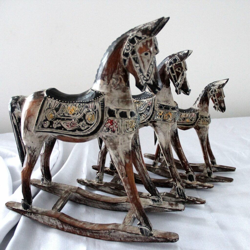 Cheval à bascule en bois DECO H 44 - Deco 1Do